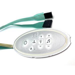 Quality Customizable Backlight Membrane Switch Keypad High Effective For Electric Fan for sale