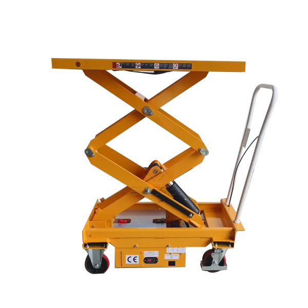 Quality 800w Mobile Lift Tables Portable Material Handling Lift Table Electric DC 1010x520mm for sale