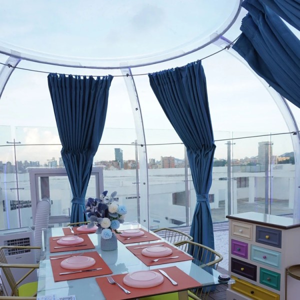 Quality Aluminium Frame UV Outdoor Bubble Tents Network Integration High Stability for sale