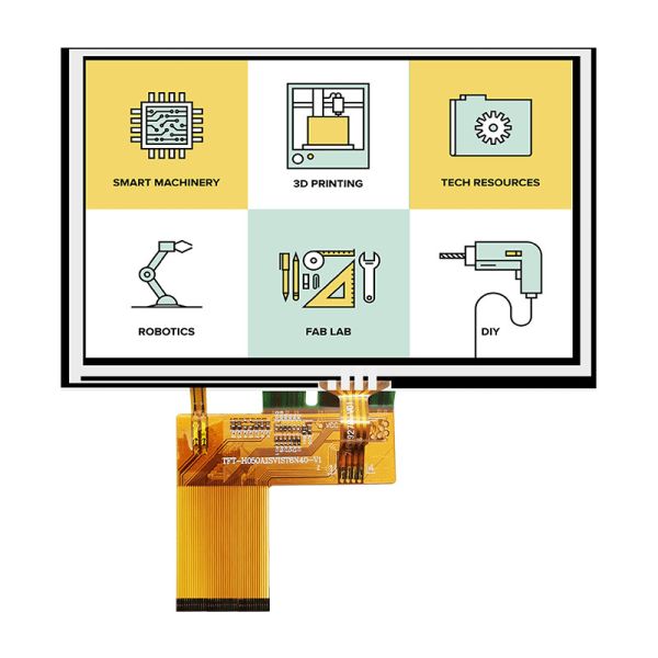 Quality 5 Inch Resistive Touchscreen TFT LCD With 800x480 Resolution for sale