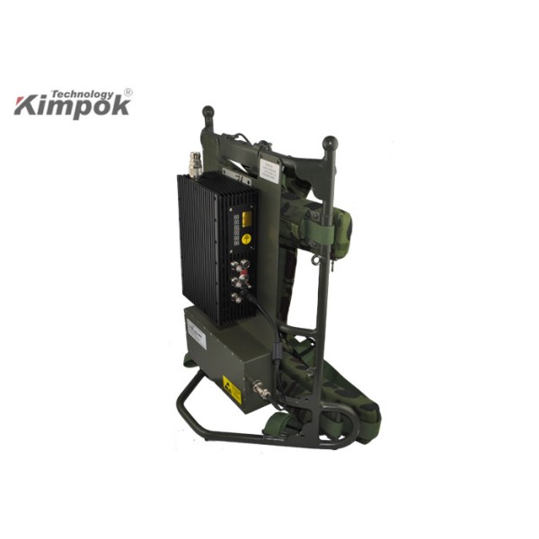 Quality Manpack Mobile COFDM Video Transmitter For Soldiers Dust Proof for sale