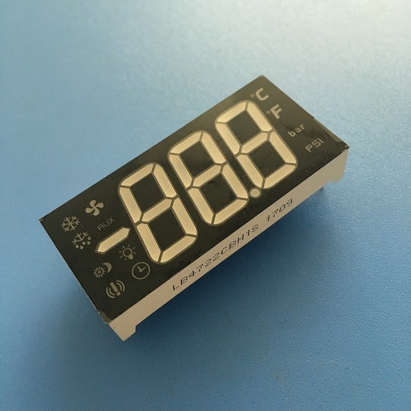Quality Customized Three Digit 7 Segment LED Display 47 X 22 X 9 mm Outer Dimensions for sale