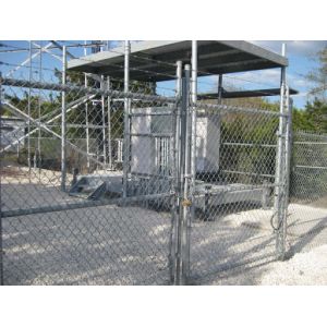 Quality Galvanized Iron 1800mm Tall Tower Fencing With Diamond Hole for sale