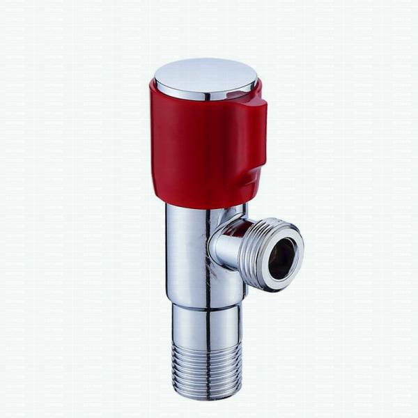 Quality 1/2-Inch Chromed Wall Mounted Toilet Water Stop 90 Degree Round Handle Quick for sale