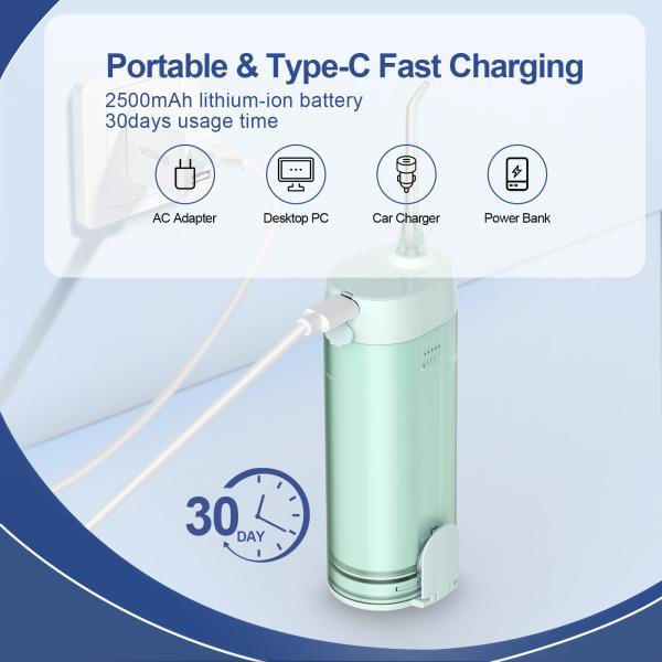 Quality IPX7 Retractable oral irrigator Water Flosser Professional Cordless Dental Mini for sale