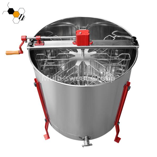 Quality Stainless Steel 8 Frames Centrifuge Honey Manual Honey Extractor for sale