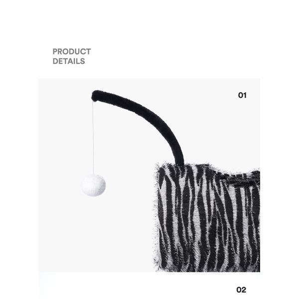 Quality Sustainable Cute Zebra ODM Cat Scratcher Tree for sale