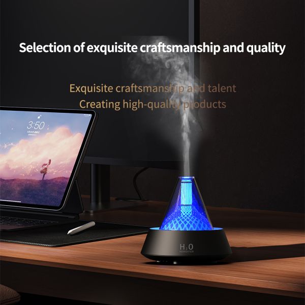 Quality 8 hours working time fire effect humidifier dc 5v voltage with 7 colors led light for sale
