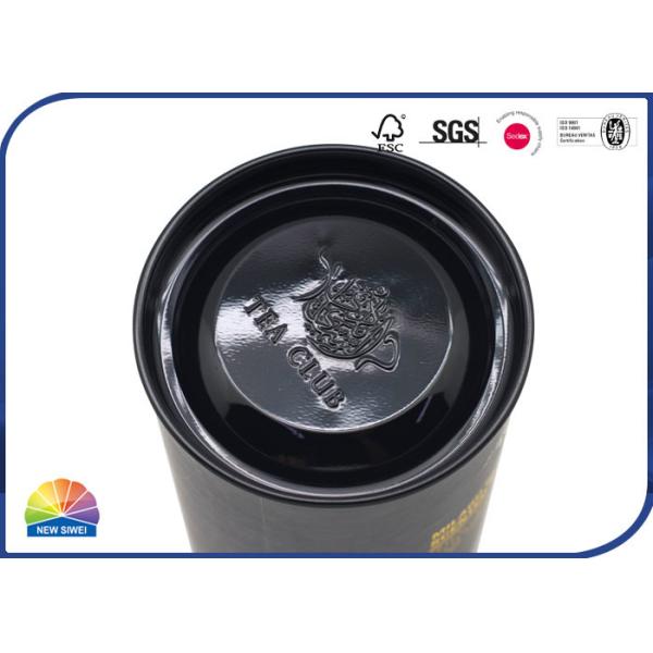 Quality Tea Coffee Metal Ends Round Cardboard Tube Container for sale