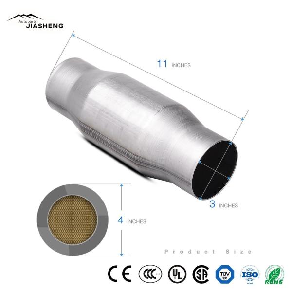 Quality 3 Inch Inlet/Outlet Catalytic Converter Universal-Fit High Quality Stainless for sale