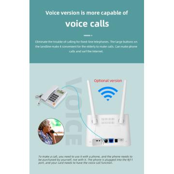 Quality RJ11 Voice Volte Dual Sim Wireless CPE Unlocked LTE Wifi Router 4G With Battery for sale