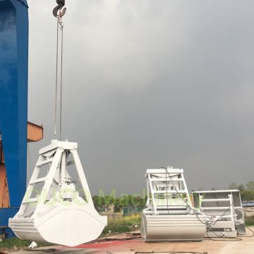 Quality 14cbm White Radio Remote Control Crane Grab Bucket for sale