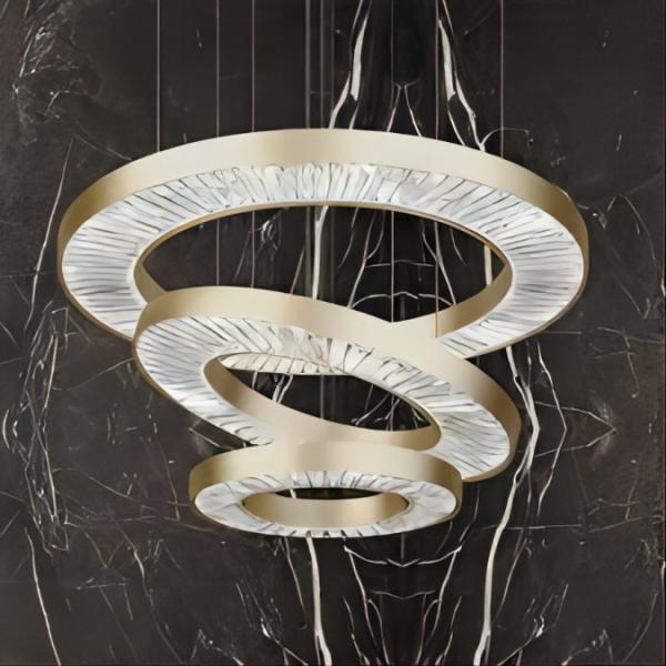 Quality Adjustable Modern Circular Ring Custom Chandelier Dia 50cm / 19.7inch for sale