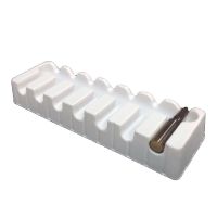 Quality Semi Enclosed Plastic Packaging White PET Blister Insert Tray For Ampules Vials for sale