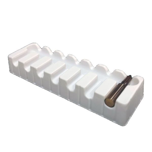 Quality Semi Enclosed Plastic Packaging White PET Blister Insert Tray For Ampules Vials Safety for sale