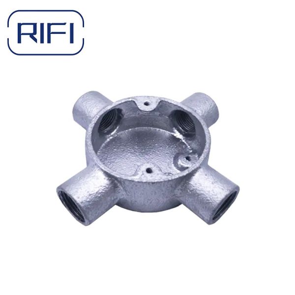 Quality Loop In Box Circular Junction Box Electrical Conduit With 20mm Hole for sale