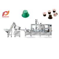 Quality Cafetera Espresso Capsule Filling And Sealing Machine for sale
