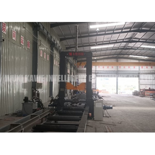 Quality ISO9001 H Beam Production Line H Beam Assembly Machine Gas Shield Welding for sale