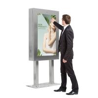 Quality 43 Inch Stainless Steel 304 IP65 Waterproof Outdoor Digital Signage Kiosk with for sale