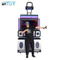 Quality Touch Screen 9D VR Simulator Motion Dance Arcade Virtual Reality Machine for sale