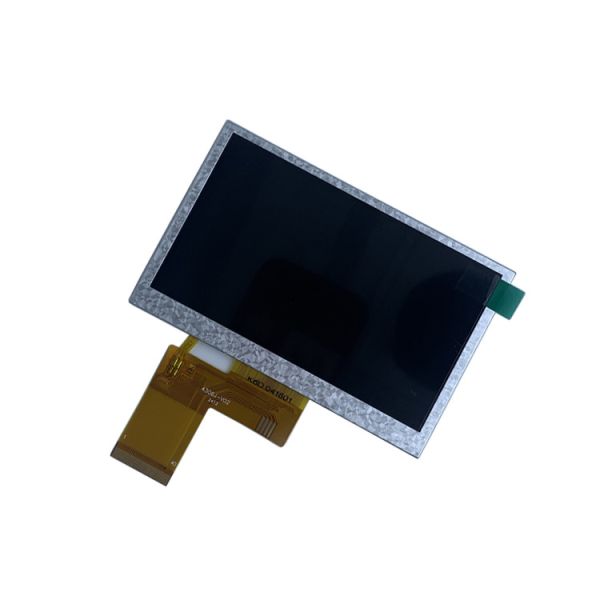 Quality 480x272 TFT LCD Display 500 Cd/M2 40pin RGB 4.3 Inch Tft Display 262K for sale
