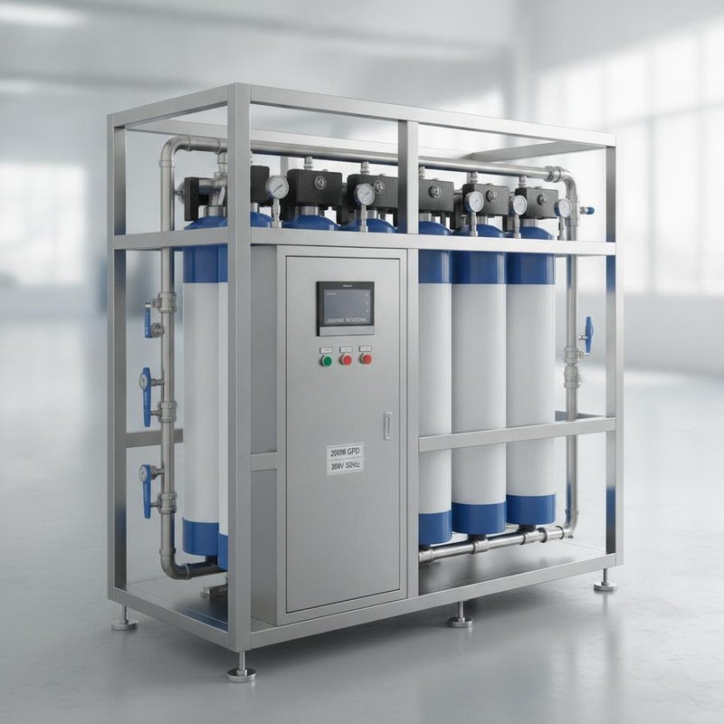 Quality Industrial Reverse Osmosis Water Treatment System 20000 GPD SS316L Frame for sale