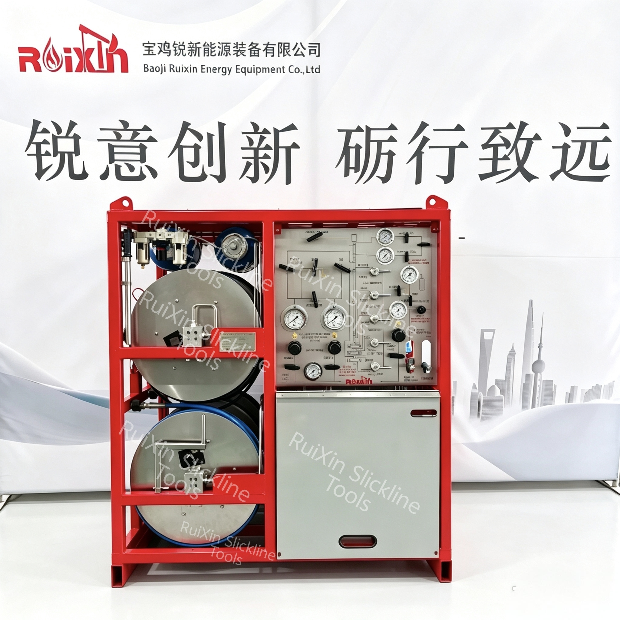 Quality Slickline PCE Hydraulic Control Grease Injection Pump System 5000PSI ～15000PSI for sale