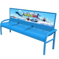 Quality Customized Anticorrosion 2070mm Metal Patio Bench for sale