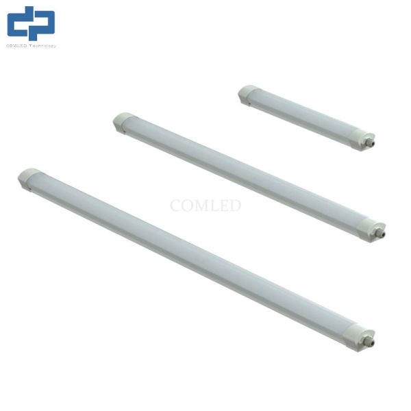 Quality Tri Proof 2 Foot Dimmable IP66 Linear Led Light Fixtures For Warehouse Tunnels for sale