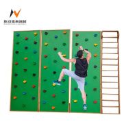 Quality Children's Wooden Rib Wooden Frame for Training Climbing Wall in Dark Grey Color for sale