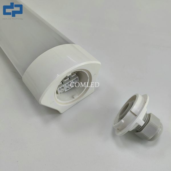 Quality 36w Vapor Proof Rating IP66 LED Linear Light Fixture With Microwave Sensor 6000K for sale