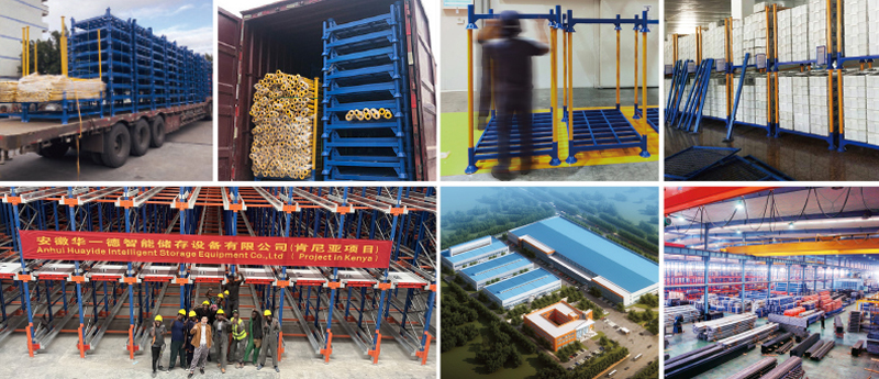 Round Post Pallet Stacking Rack
