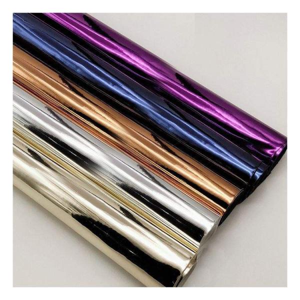 Quality High Quality Synthetic Faux Shoes Handbag Notebook Leather Pu Rainbow Holographi for sale