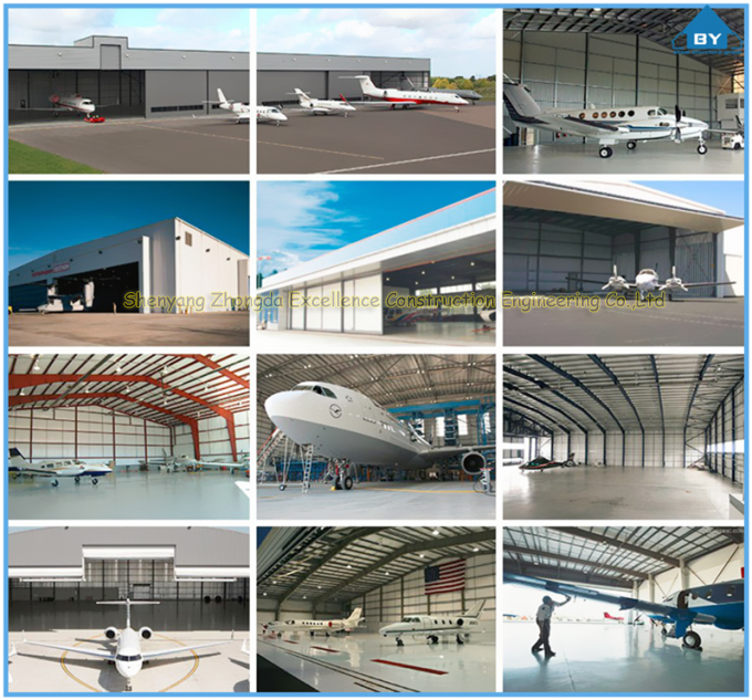 2017 Prefabricated Light Steel Structure Airplane Hangar