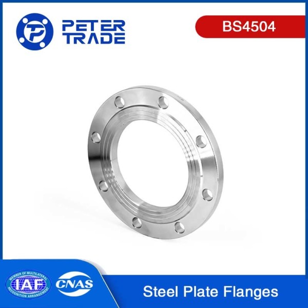 Quality BS4504 Carbon Steel PN25 Pipe Plate Flange Carbon Steel A105/ Q235/ A350 LF2 A420 PLRF DN10 - DN2000 for sale