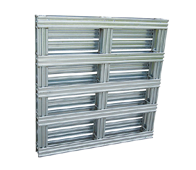 Double Deck Steel Pallets for Warehouse Storage( right corners )