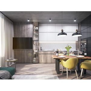 Quality E0 E1 Or ECO Friendly Modern Melamine Full Luxury Custom Kitchen Cabinets For for sale