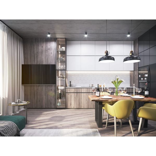 Quality E0 E1 Or ECO Friendly Modern Melamine Full Luxury Custom Kitchen Cabinets For Home for sale