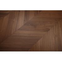Quality Residential Walnut Chevron Flooring Chevron Pattern Parquet Flooring Smooth for sale