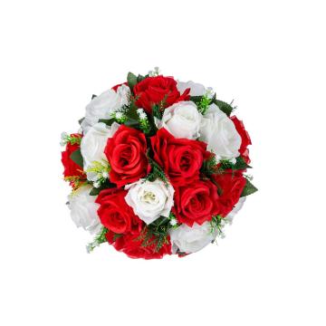 Quality 8 Inch Wedding Artificial Flower Balls Hanging 500g/Piece for sale