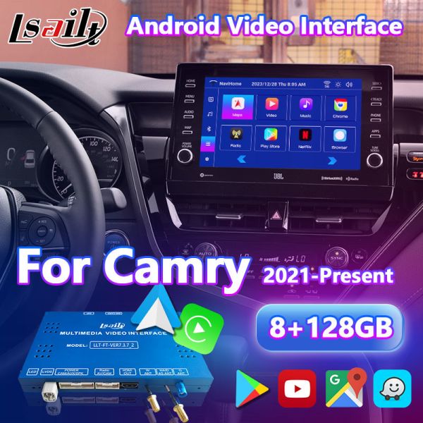 Quality Lsailt Android Carplay Navigation Video Interface for 2021-2024 Toyota Camry Hybrid XSE XLE SL SE XV70 for sale