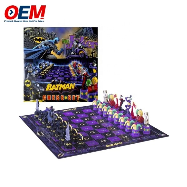 Quality Custom Plastic Decorative Movie Heros Figure Character Chess Set Made Cartoon Toy Game Chess for sale