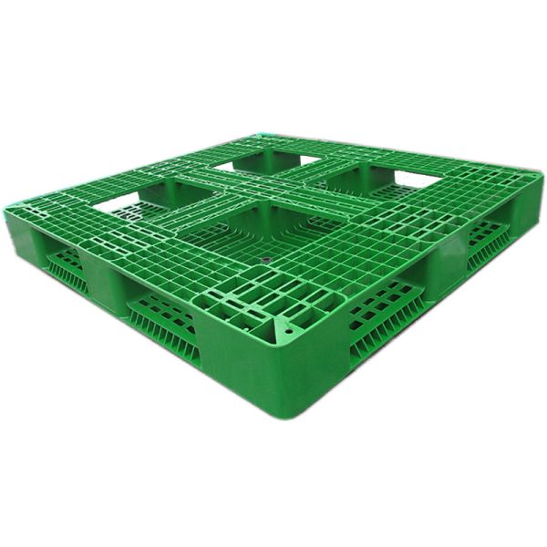 Quality Double Face Green Plastic Pallet Heavy Duty Alkali Resistance for sale