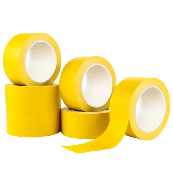 Quality Floor PVC Warning Tape For Safety Marking High Visibility Yellow Caution Floor Tape for sale