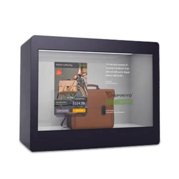 Quality Advertising Transparent LCD Touch Screen Transparent LCD Display Box 21.5 Inch for sale
