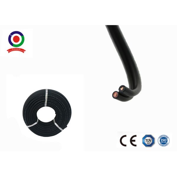 Quality 2x10mm2 Twin Core Solar Cable 1800V DC Tinned Copper 25 Years for sale