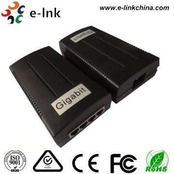Quality Fast Speed Dual Port Power Over Ethernet Injectors With 48V 15.4w Output for sale