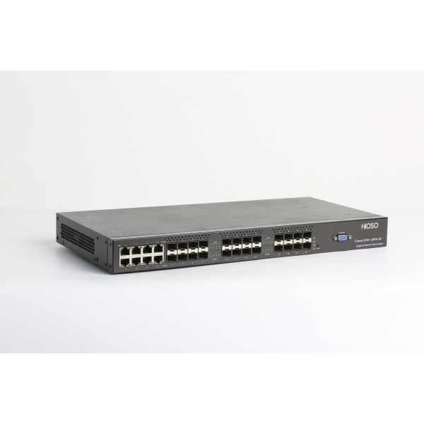 Quality Super Thin 16 1000M SFP 8 Combo Uplink Optical Bypass Switch 24 Port for sale