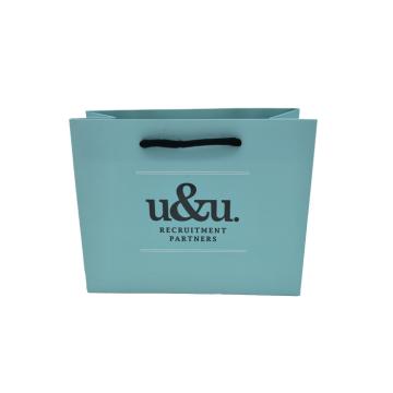 Quality Personalised Printed Matt Lamination Art Paper Gift Bags with Handles for sale