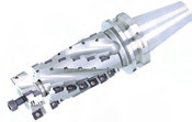 Quality Holistic Interchangeable Heads Helical End Mills For Steel Milling for sale